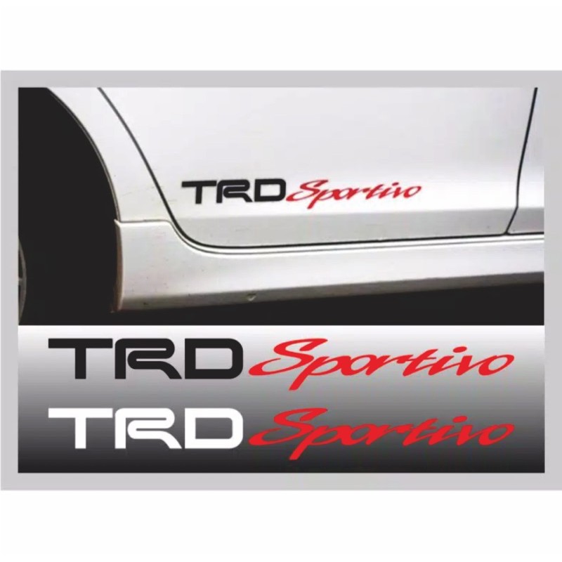 (Ready Stock)S86# 2pcs TRD Sportivo Side Door Vinyl Sticker | Shopee ...