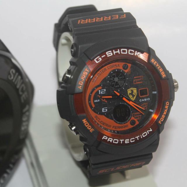 Casio G Shock Red Black Ferrari Watch | Shopee Malaysia