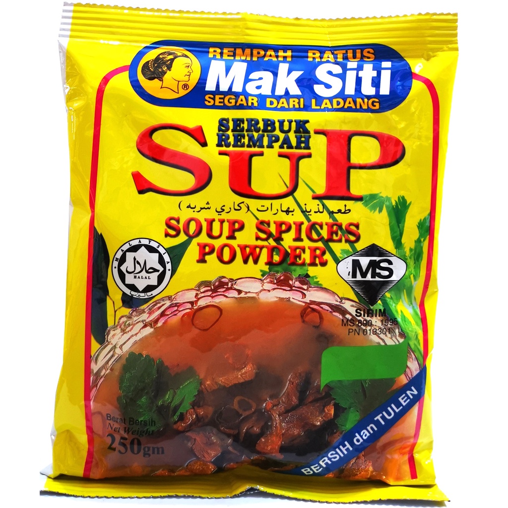 Mak siti soup spices powder 250gm rempah serbuk sup | Shopee Malaysia