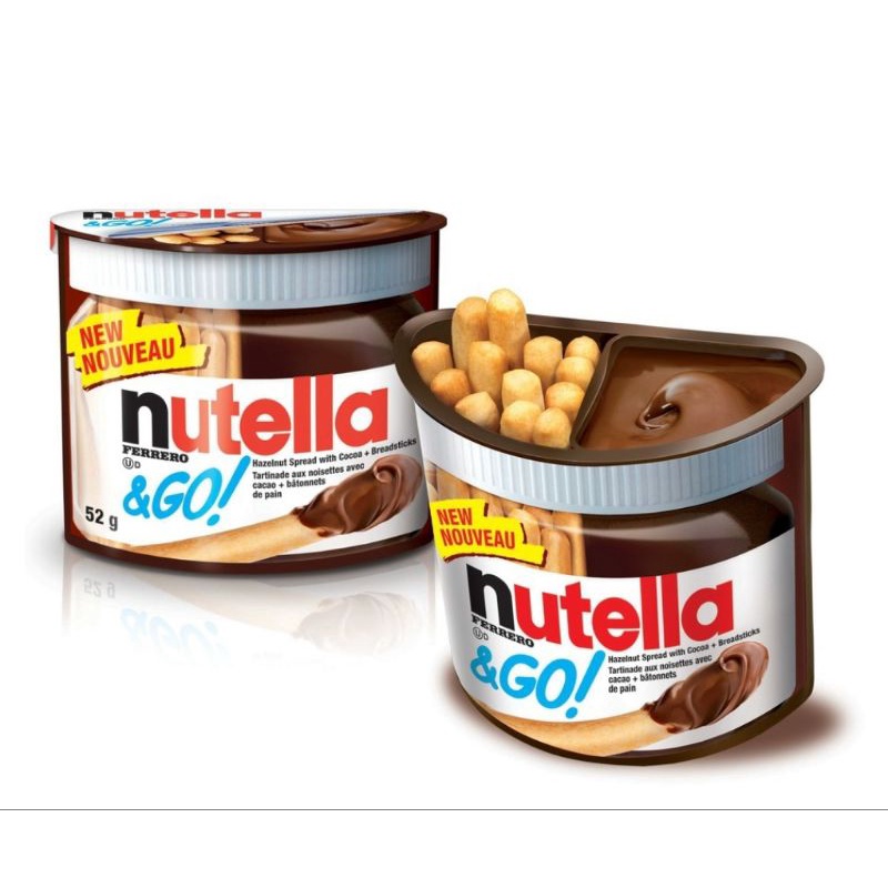 Ferrero Nutella & Go Chocolate Hazelnut Spread with Cocoa & Breadstick ...