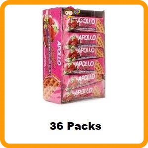 Apollo Strawberry Creamed Waffle 1601 (18gmX36pcs) | Shopee Malaysia