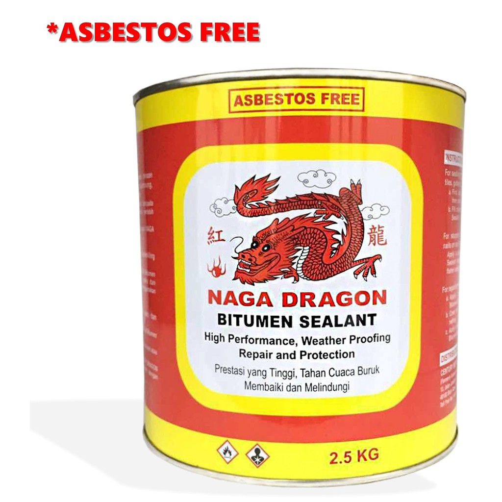 NAGA Bitumen Sealing Compound 2.5kg for roof tiles / Concrete / Bricks ...