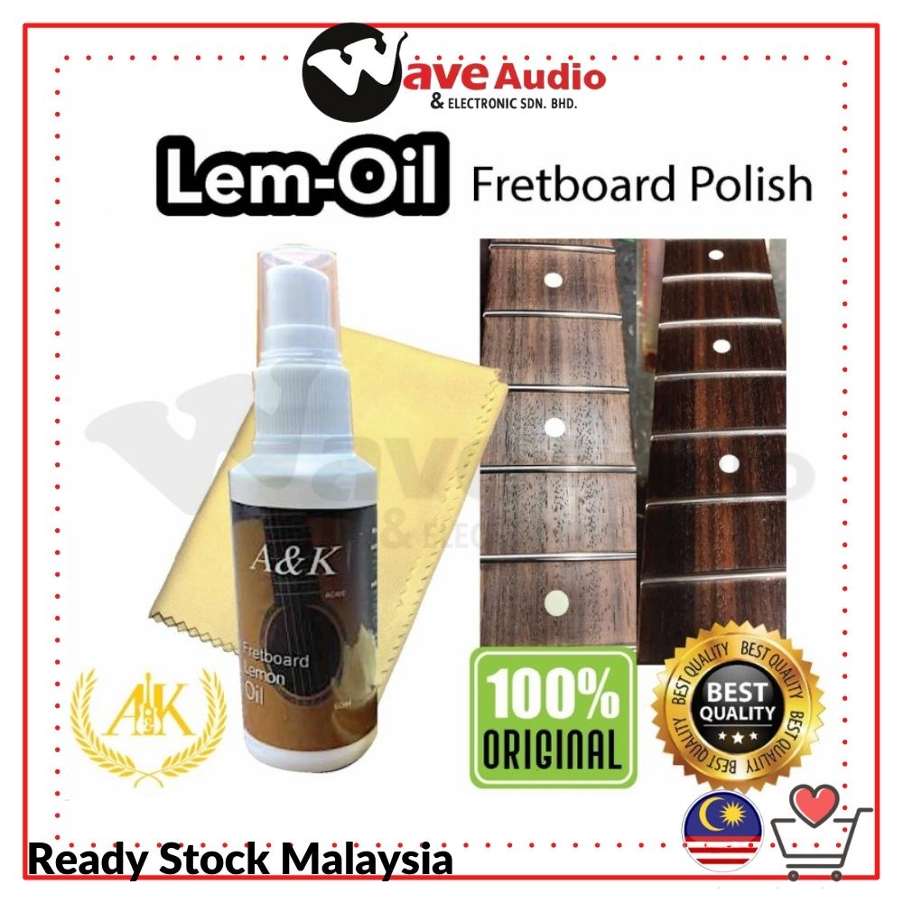 AK Lemon Oil for Music Instrument Fretboard Polish with Cloth, Guitar ...