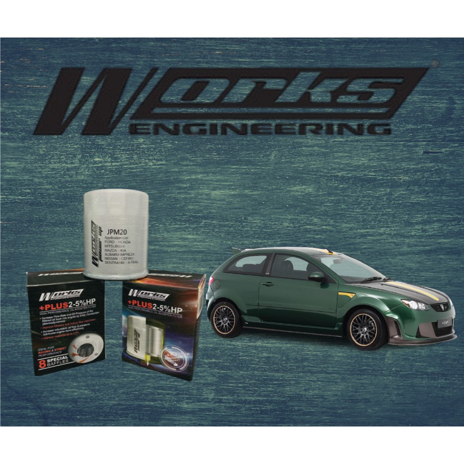 Works Engineering Performance Engine Oil Filter - JPM 20 PROTON SATRIA ...
