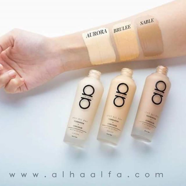 FOUNDATION + CONCEALER ALHA ALFA | Shopee Malaysia