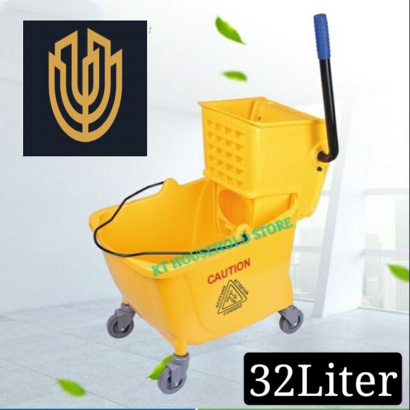32L mop cart wringer mop pail with wheel mop bucket baldi mop beroda ...
