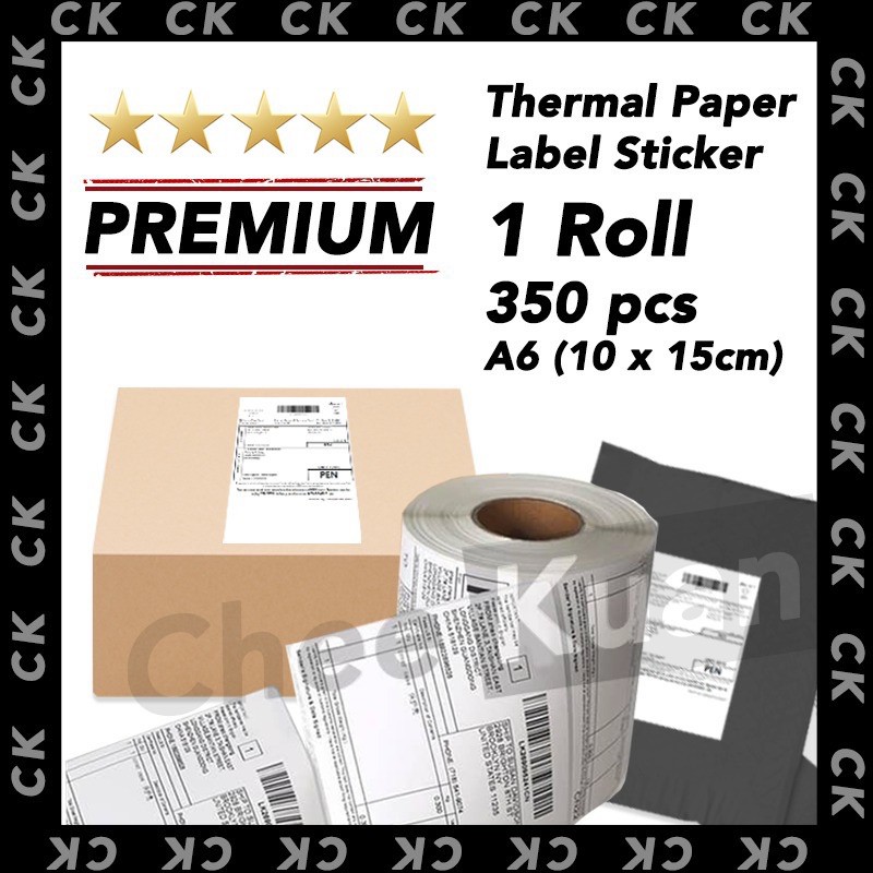 Thermal Paper Label Sticker Shipping Courier Airway Bill Consignment ...