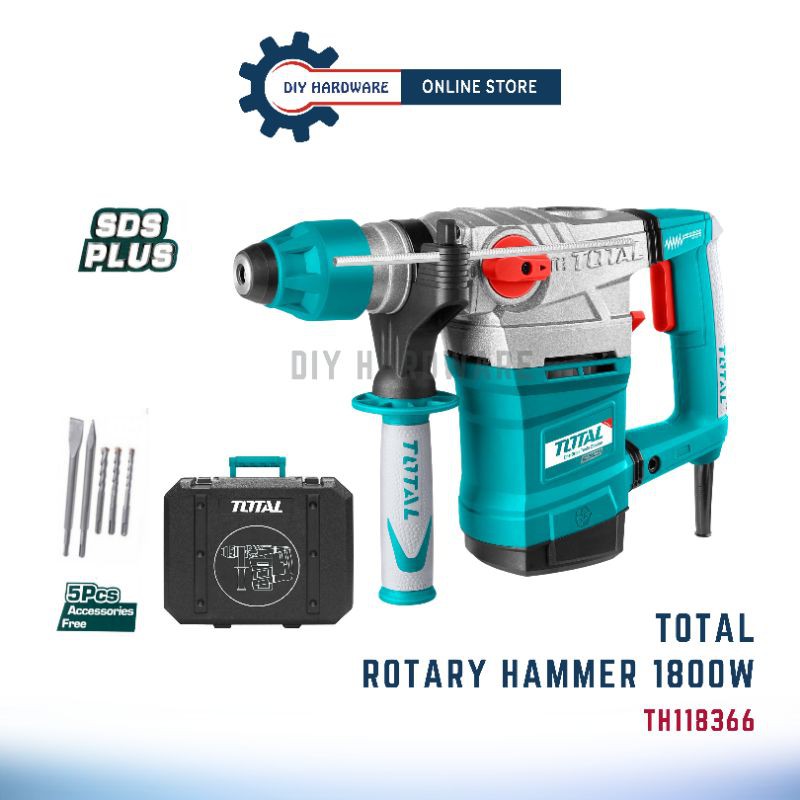 Total Rotary Hammer (1800W) TH118366 | Shopee Malaysia