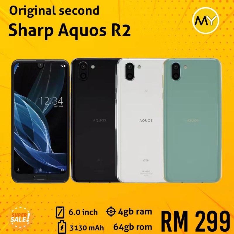 Sharp Aquos R2 (AU SET) 4GB RAM 64GB ROM (Original used) | Shopee Malaysia