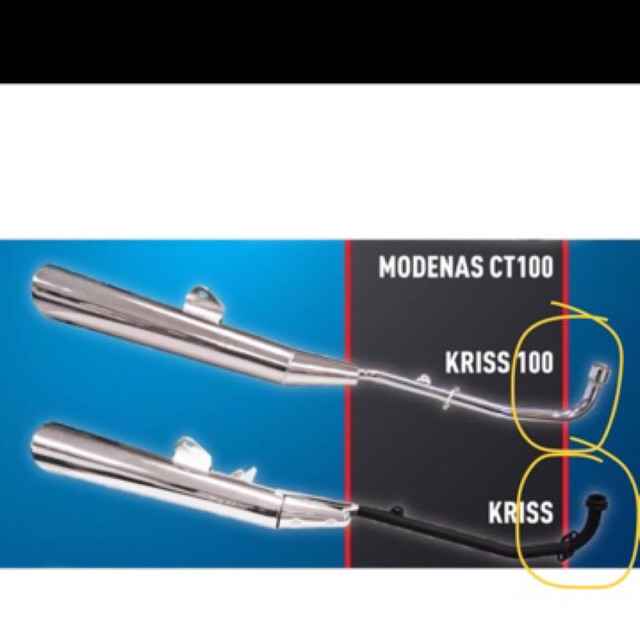 modenas kriss100 kriss-100 kriss110 kriss1 kriss 110 kriss2 kriss-1 kriss-2 exhaust pipe ...