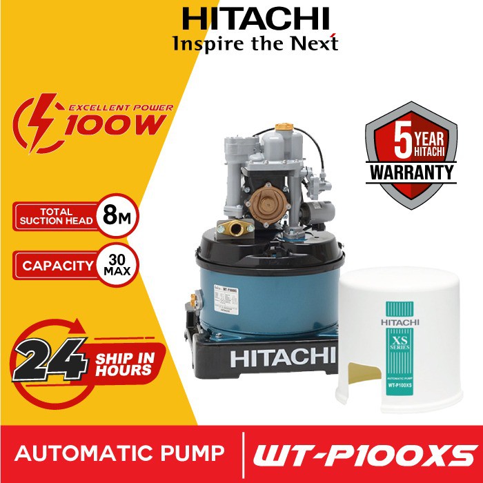 HITACHI JAPAN WT-P100XS 100W TANK TYPE SHALLOW WELL WATER PUMP | Shopee ...