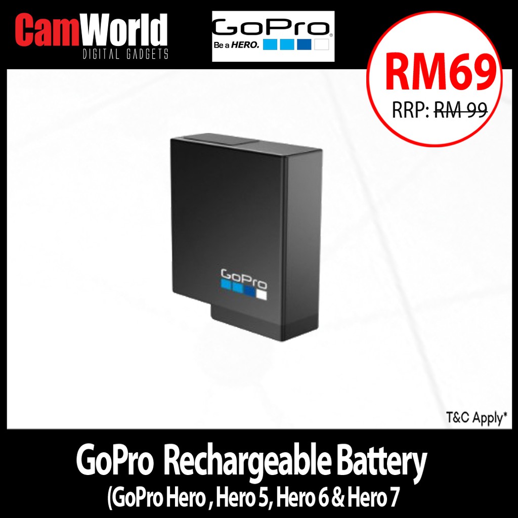GOPRO RECHARGEABLE BATTERY ( HERO 5,6 ,7 & Hero 2018 ) | Shopee Malaysia