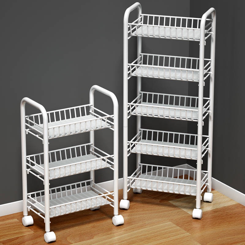 Kitchen shelf rack trolley floor multi-storey storage rack snack shelf ...