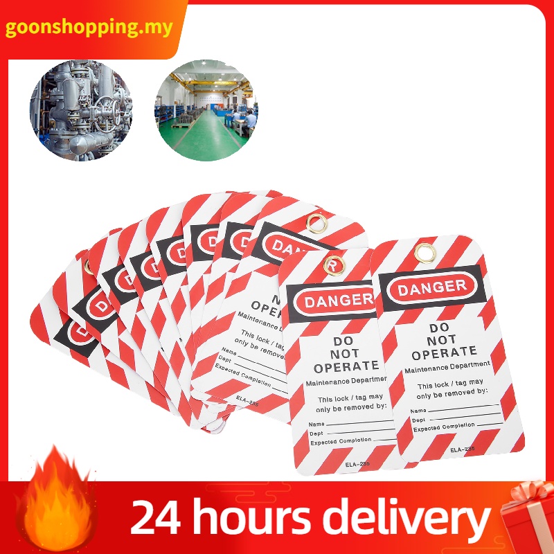Goon 10PCS Lockout Tag Tagout Kit Safety Warning Hasps Danger Do Not ...