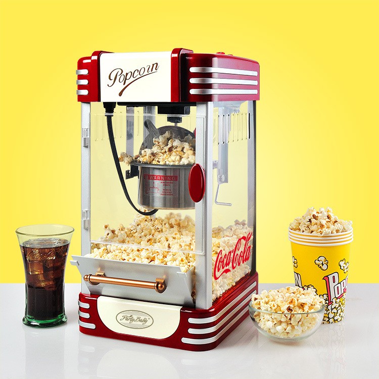 Electric Popcorn Machine Automatic Stainless Steel Non-stick Pot ...