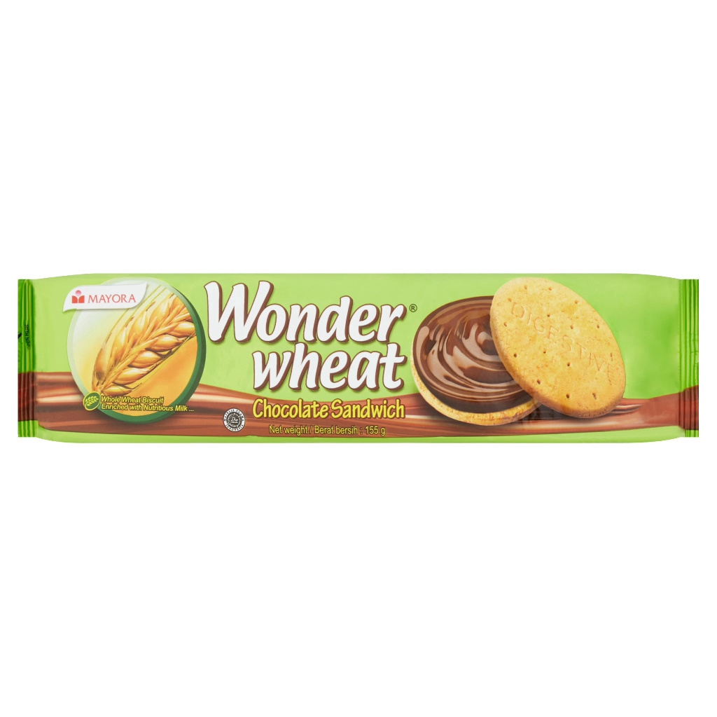 [ READY STOCK ] Mayora Wonder Wheat Sandwich Chocolate 155g | Shopee ...