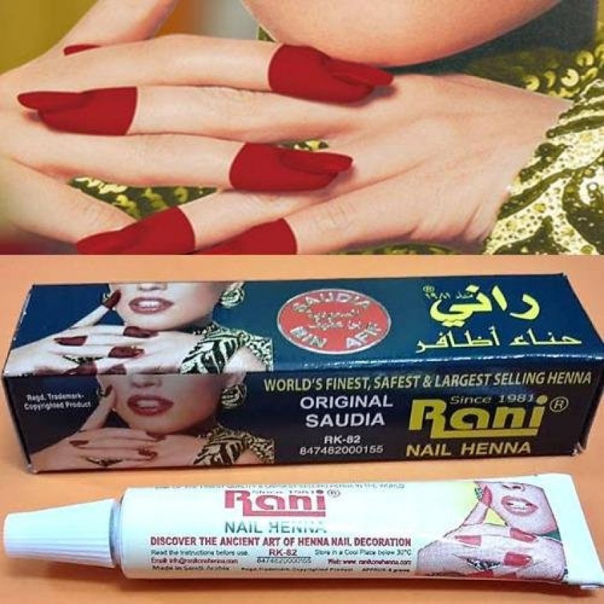 Inai Rani Merah Nail Henna Mekah Original Saudi Makkah Red | BeeCost