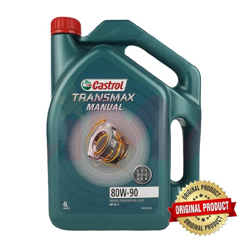 CASTROL GL-4 80W-90 TRANSMAX 4 LITER GEAR OIL MANUAL ORIGINAL | Shopee ...