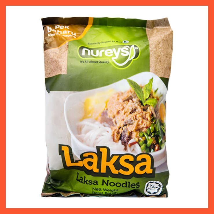 Mi Laksa Nureys. Laksa Kering. Laksa Mee Noodles 450g | Shopee Malaysia
