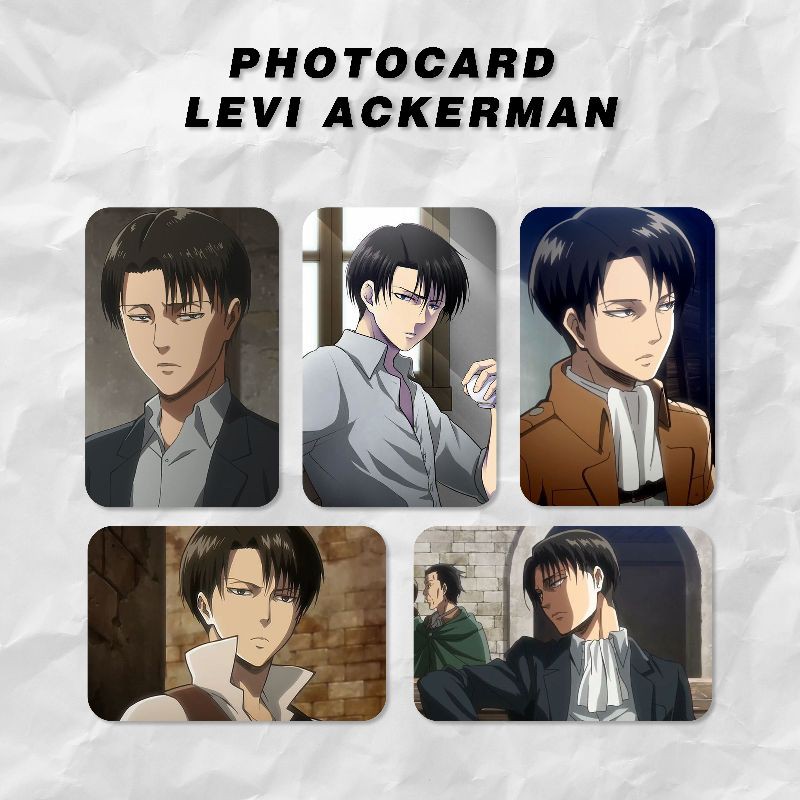 Photocard LEVI ACKERMAN ANIME ATTACK ON TITAN AOT SNK | Shopee Malaysia