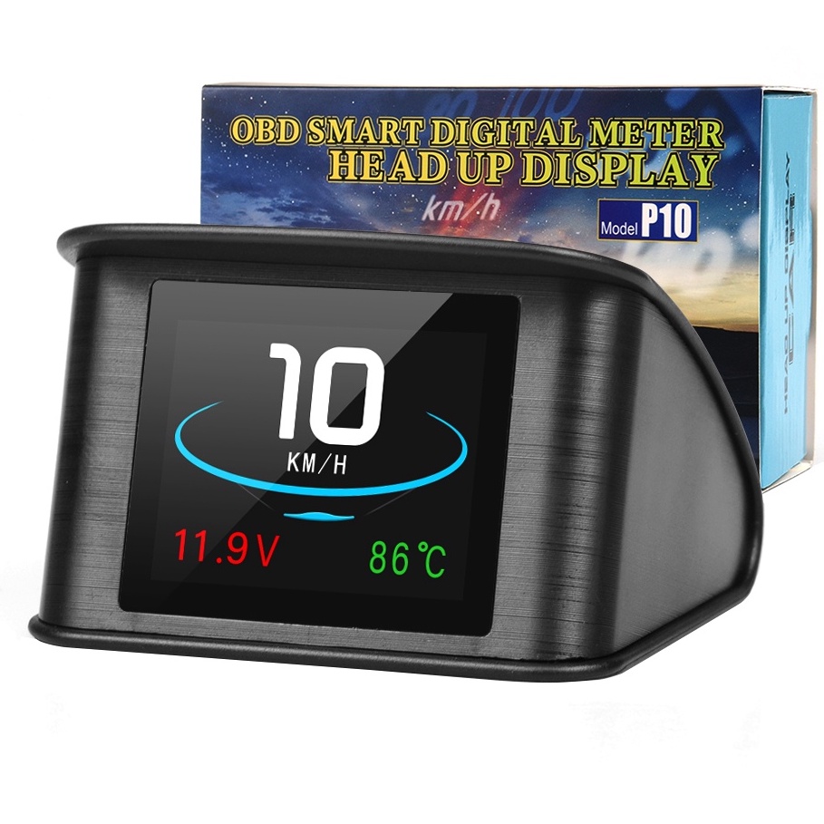 Car OBD HUD Display Ancel P10 OBD2 Head-up OBD2 Digital Auto Voltage Meter Fuel Consumption Scan ...