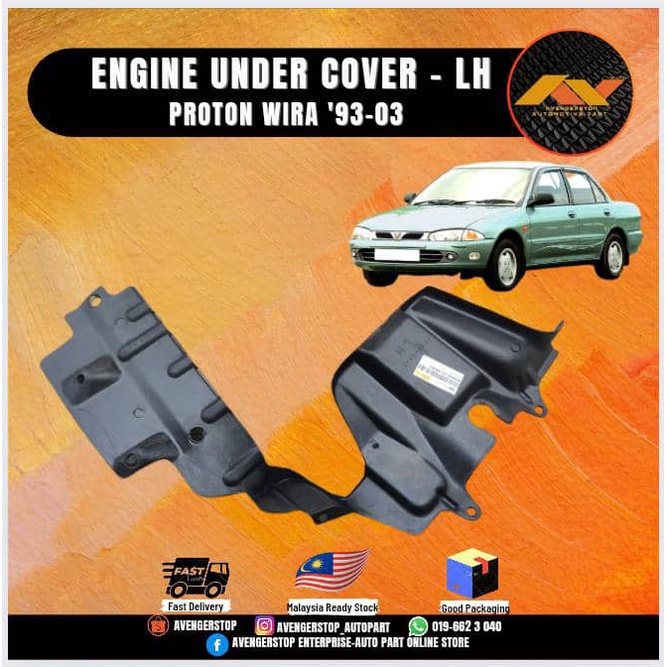 PROTON WIRA SEDAN AEROBACK ENGINE UNDER COVER SPLASH COVER BAWAH ENJIN ...