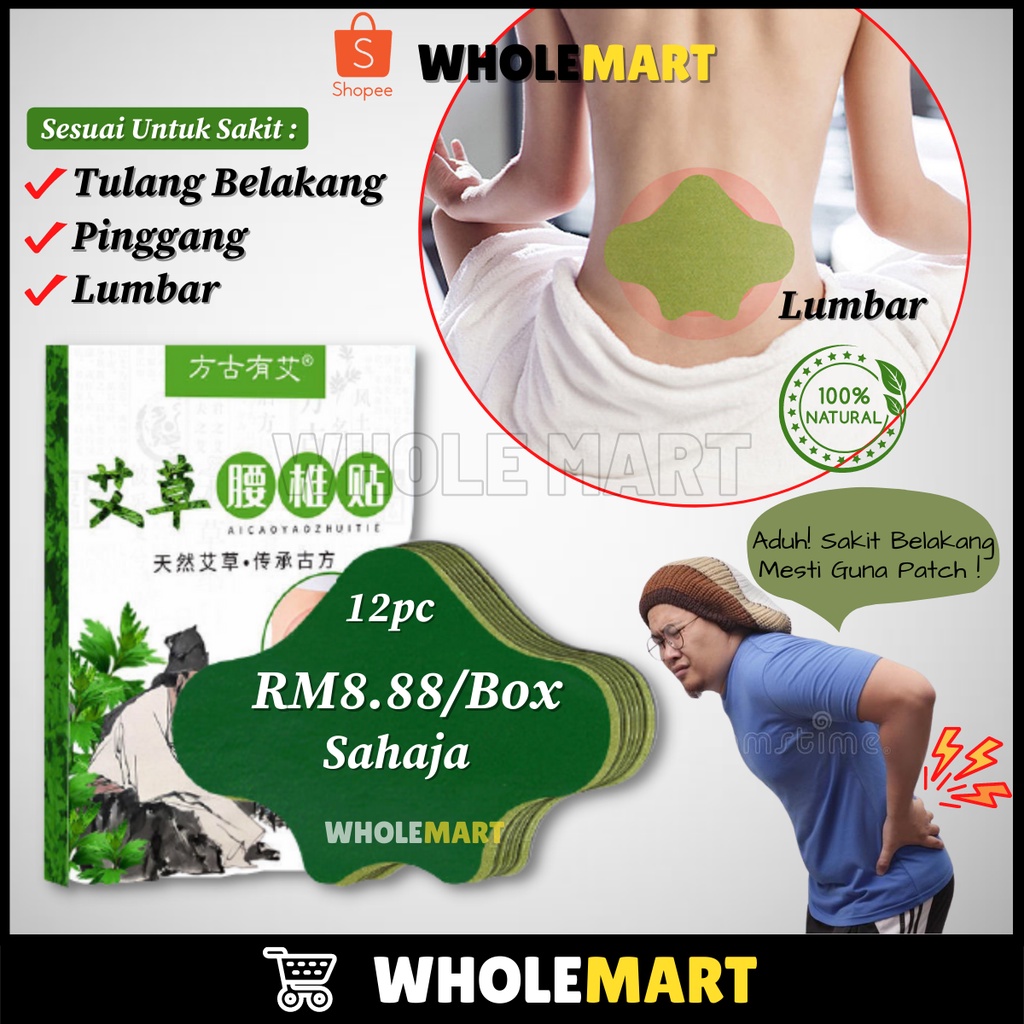 Koyok Plaster Berubat patch (12pcs) Koyok Angin Panas Sakit Pinggang ...