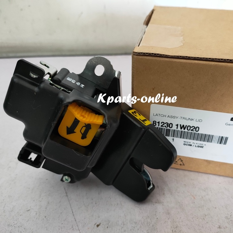REAR BONNET LOCK / TRUNK LID LATCH (GENUINE PARTS) KIA RIO K2 > 81230 ...