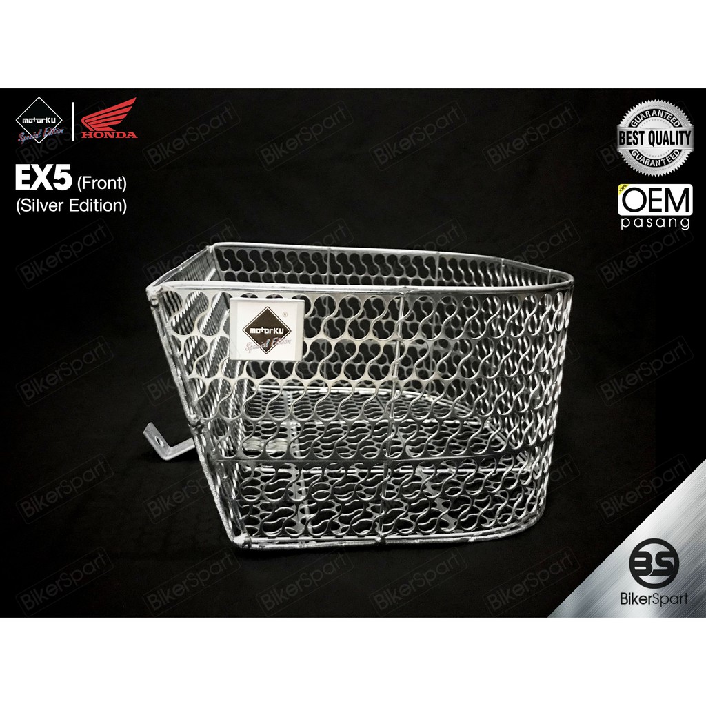 Motorku Kacang Honda EX5 Basket / Bakul (High Quality) Front / Depan *Silver Edition* | Shopee ...