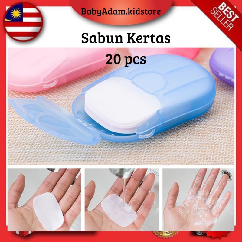 Sabun Kertas Basuh Tangan Wangi | Paper Soap Travel Friendly | Shopee ...
