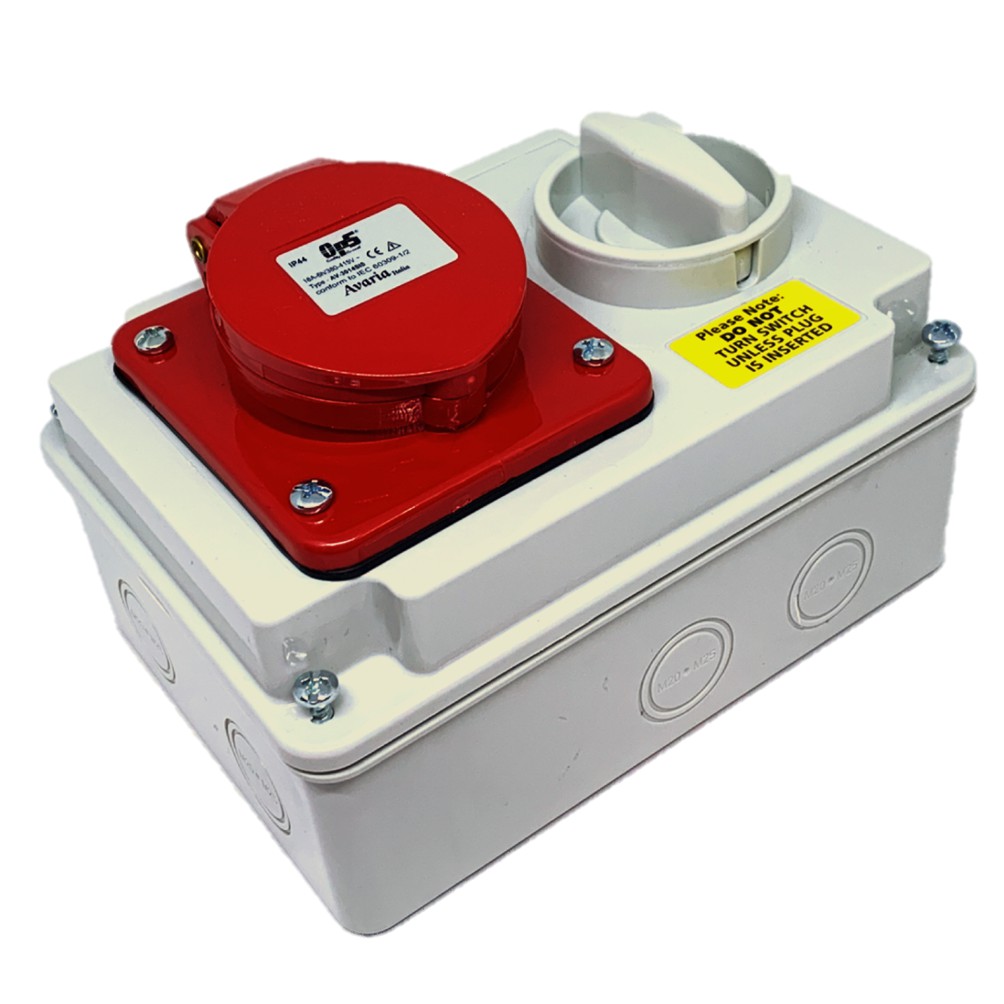 OPS IP44 (RED) 16A INTERLOCK SOCKET | Shopee Malaysia