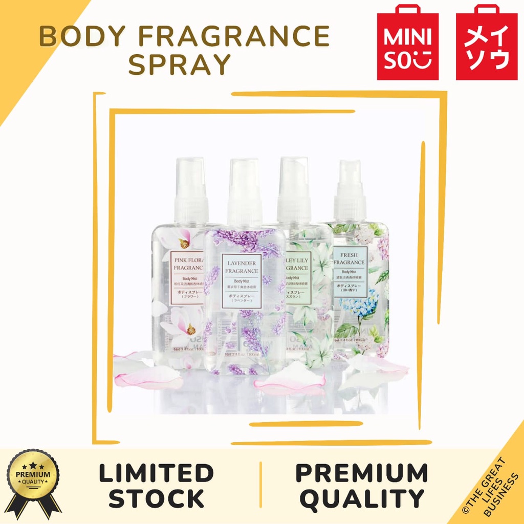 MINISO Body Fragrance Spray Gel | Shopee Malaysia