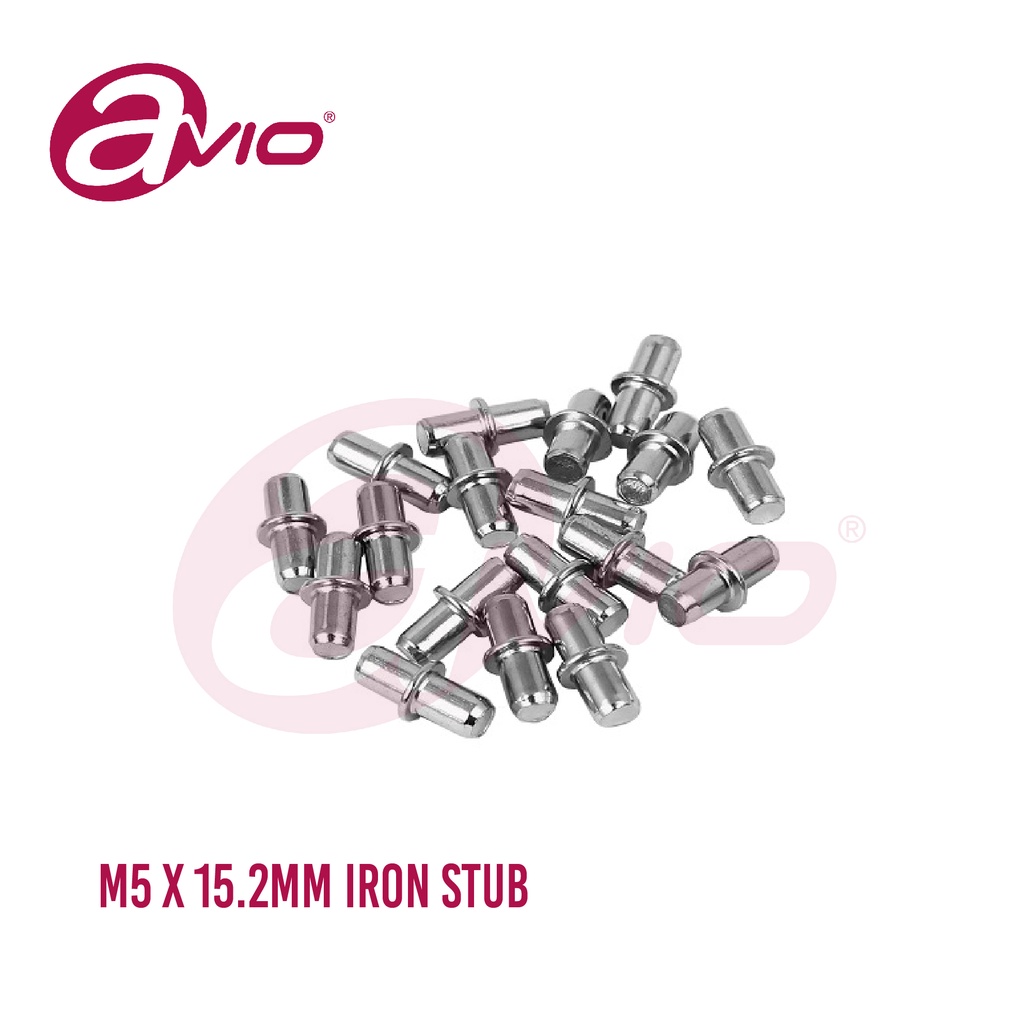 Avio Iron Stub Shelf Pin Support Stud Cabinet Wardrobe / 5 X 15.2MM ...