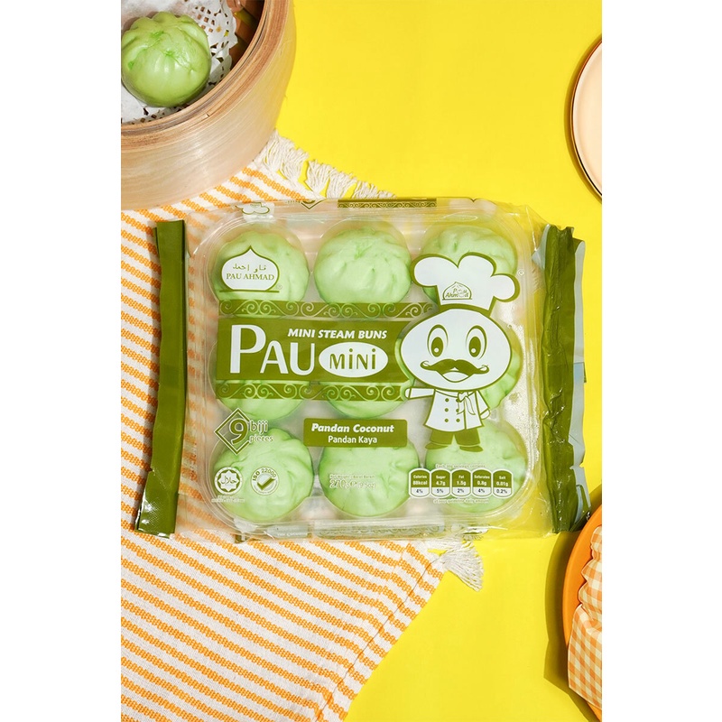 Pau Ahmad Mini Pau 30gm - Pandan Kaya (9 Biji x 30g) | Shopee Malaysia