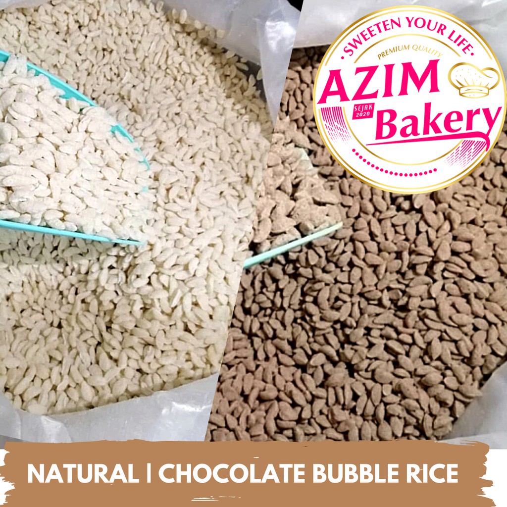 Bubble Rice Natural 500g, 1kg Bubble Rice White | Bertih Beras Putih ...