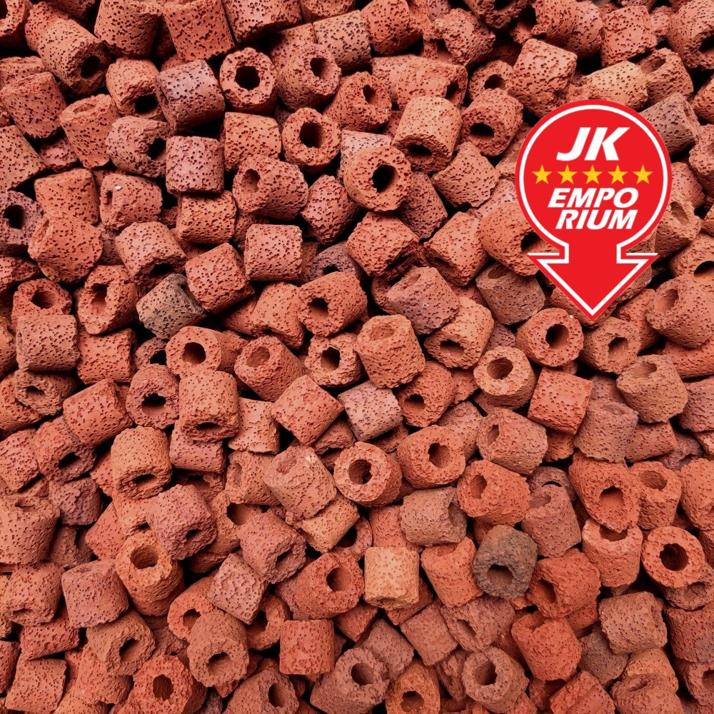 500g Red Clay Bio Ring Bioring Aquarium Fish Tank Filter Media Bacteria ...