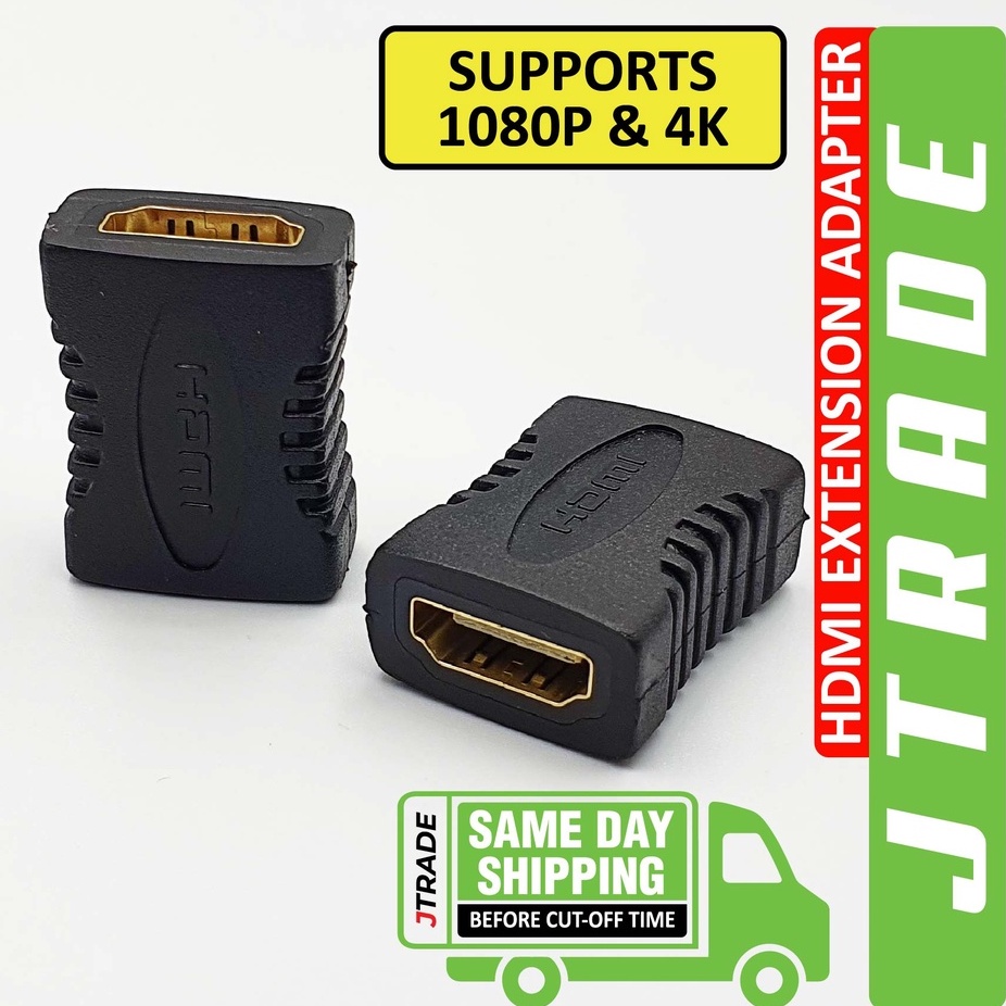 HDMI Straight Extender Joint Connector Female to Female 4K Converter ...