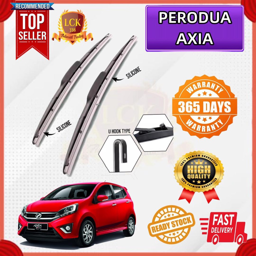 WIPER SILICONE RUBBER PERODUA AXIA 22"/14" INCH | Shopee Malaysia