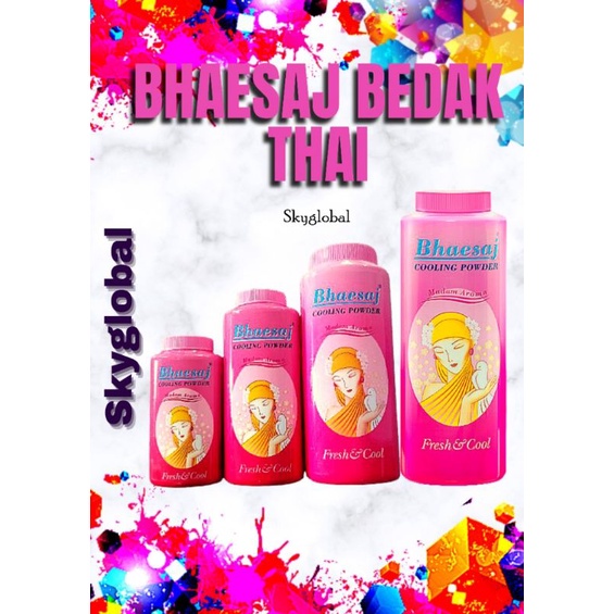 bedak thailand/bedak sejuk/thailand bhaesaj cooling powder/bedak gatal ...