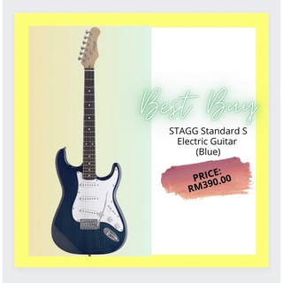 STAGG Standard S electric guitar (stratocaster) | Shopee Malaysia