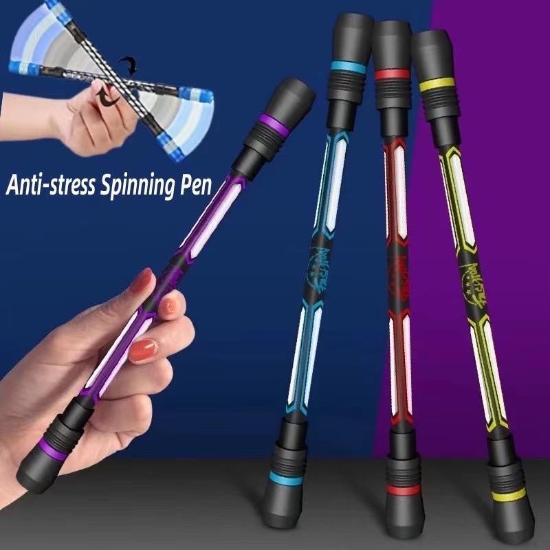(Ready Stock)Pen spinning Balance pen Black Gel Pen 0.5mm Rotary Pen ...