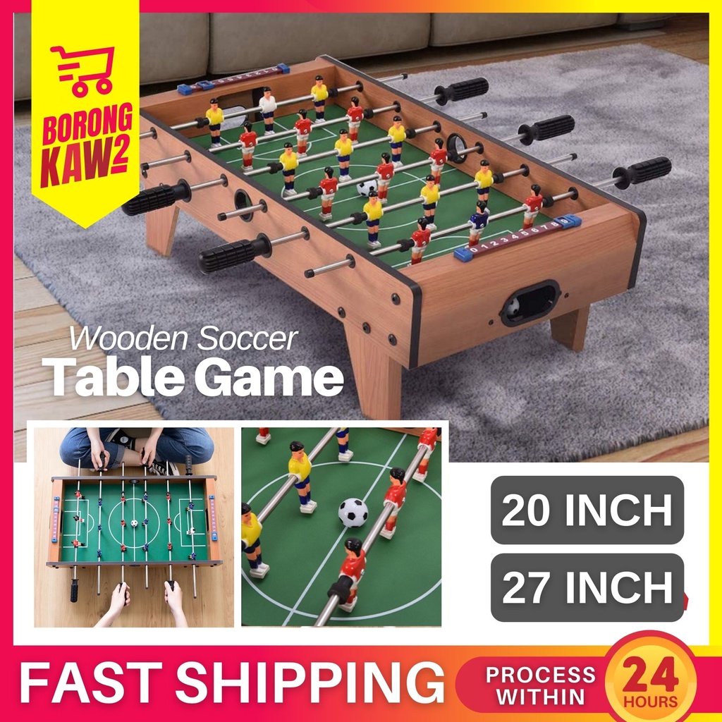 Wooden Soccer Table Game Foosball Tabletop Football Indoor Game Kids ...