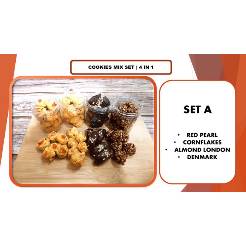 Cookies Mix Set | 4 in 1 | Balang Kecil | Shopee Malaysia