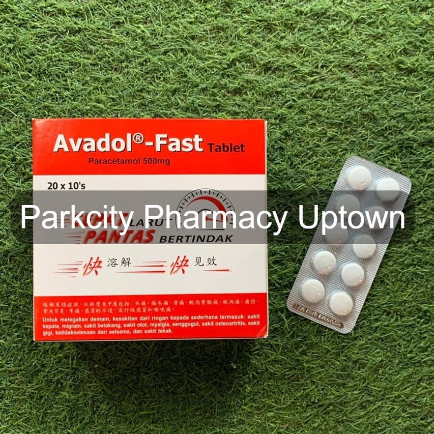 Avadol-Fast Tablet 500mg 10s (Fever & Headache, Same function as Acti ...