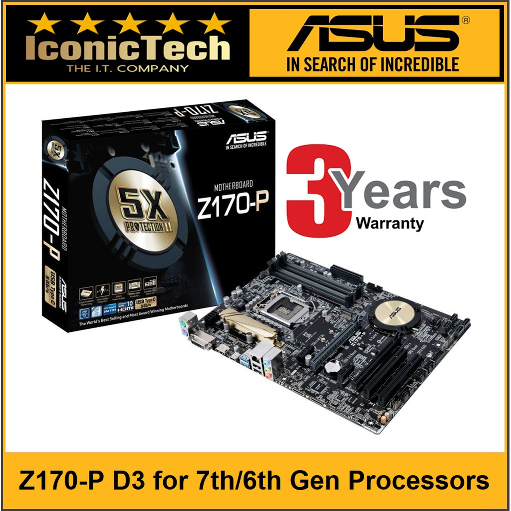 sold out ASUS Z170-P D3 Socket LGA 1151 ATX Motherboard | Shopee Malaysia