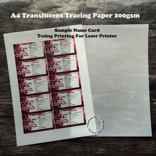 A4 Translucent Tracing Paper 200gsm / Sketching Drawing Paper / Kertas ...