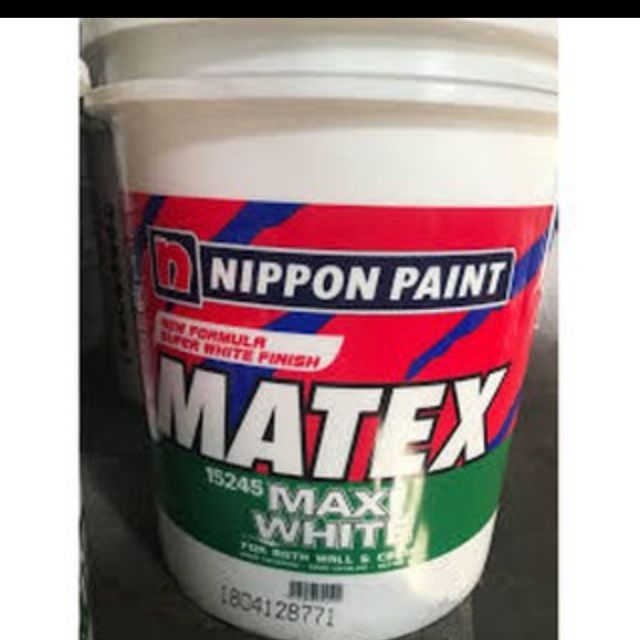 CAT DINDING PUTIH NIPPON - MATEX 18 Liters / NIPPON MATEX Emulsion ...