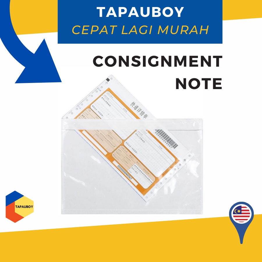 A5 Consignment Note Whole Glue Address Pocket Courier Pocket Flyer ...