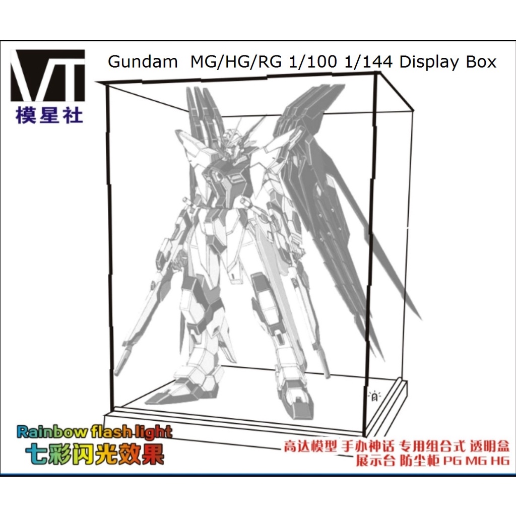 GUNDAM DISPLAY BOX SHOW CASE - MG/HG/RG 1/100 1/144 | Shopee Malaysia