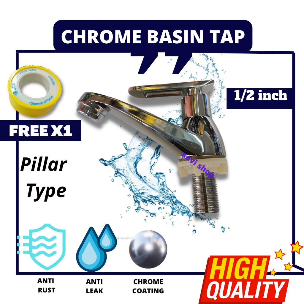 Corsa Chrome Basin Tap (for bathroom) | Shopee Malaysia